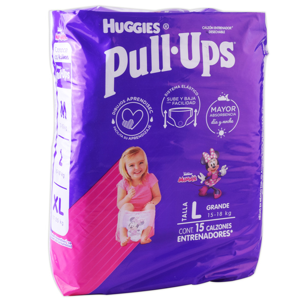 Medically - Huggies pull-ups niña grande 15-18 kg. c/15 pzs. - Farmacia ...