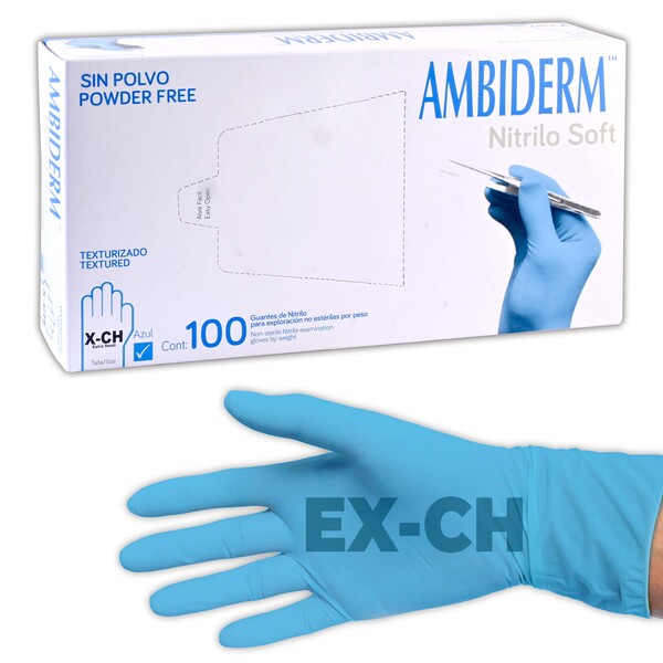 Medically - Nitrilo soft(ae) azul x-ch c/100 pzas - Farmacia a domicilio