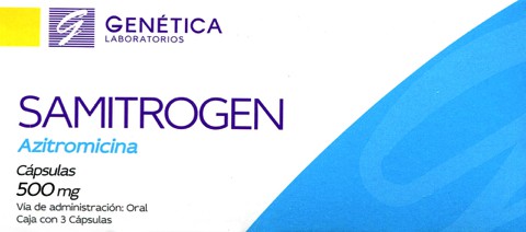 Dilopsan - Azitromicina (aztrogecin) tabletas 500mg. c/3