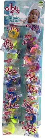 Dilopsan - Chupon c/miel c/20 pzs. exhibidor